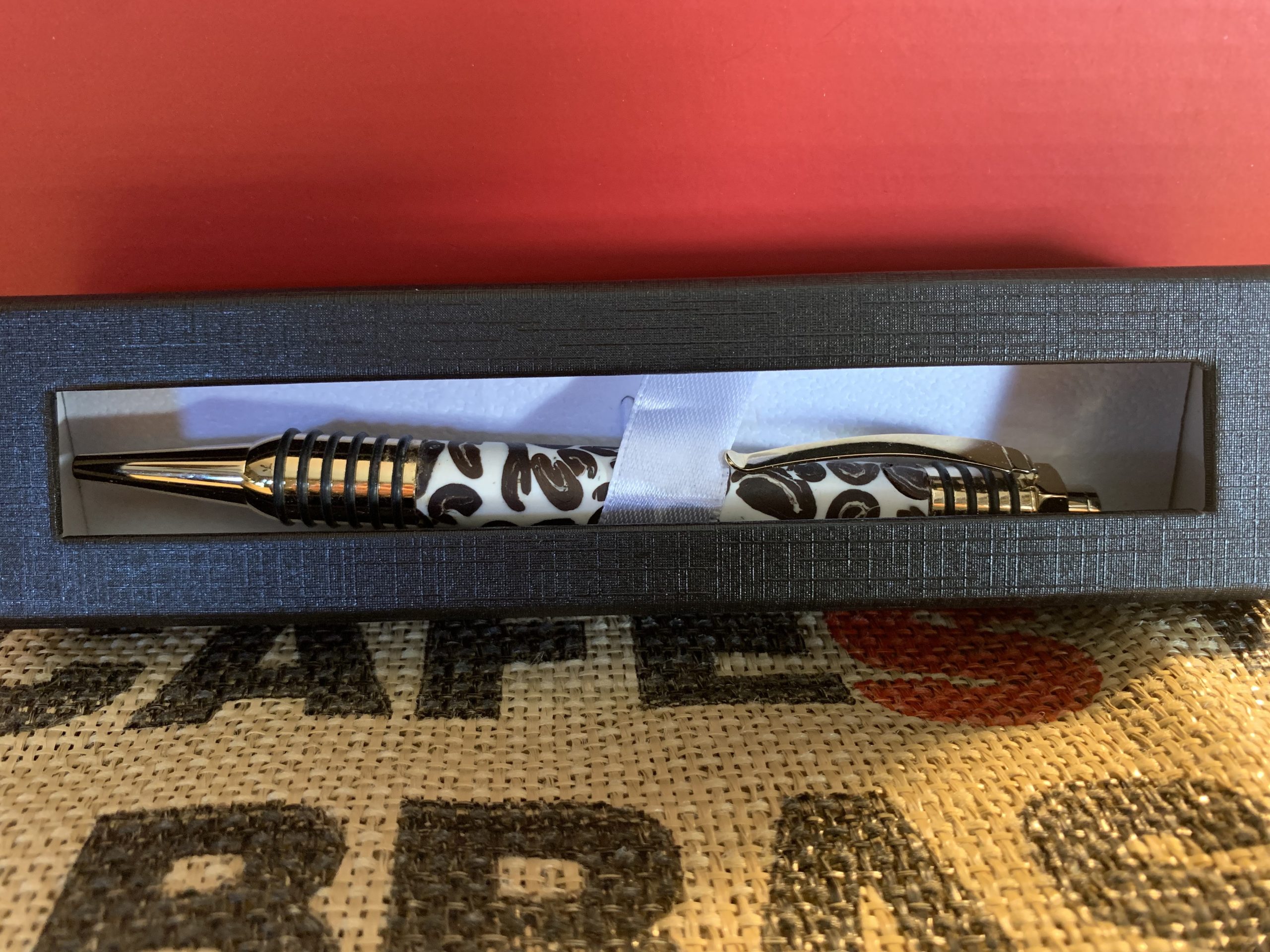 Hand-Made Coffee Bean Pen- White - Rockhill Roasters